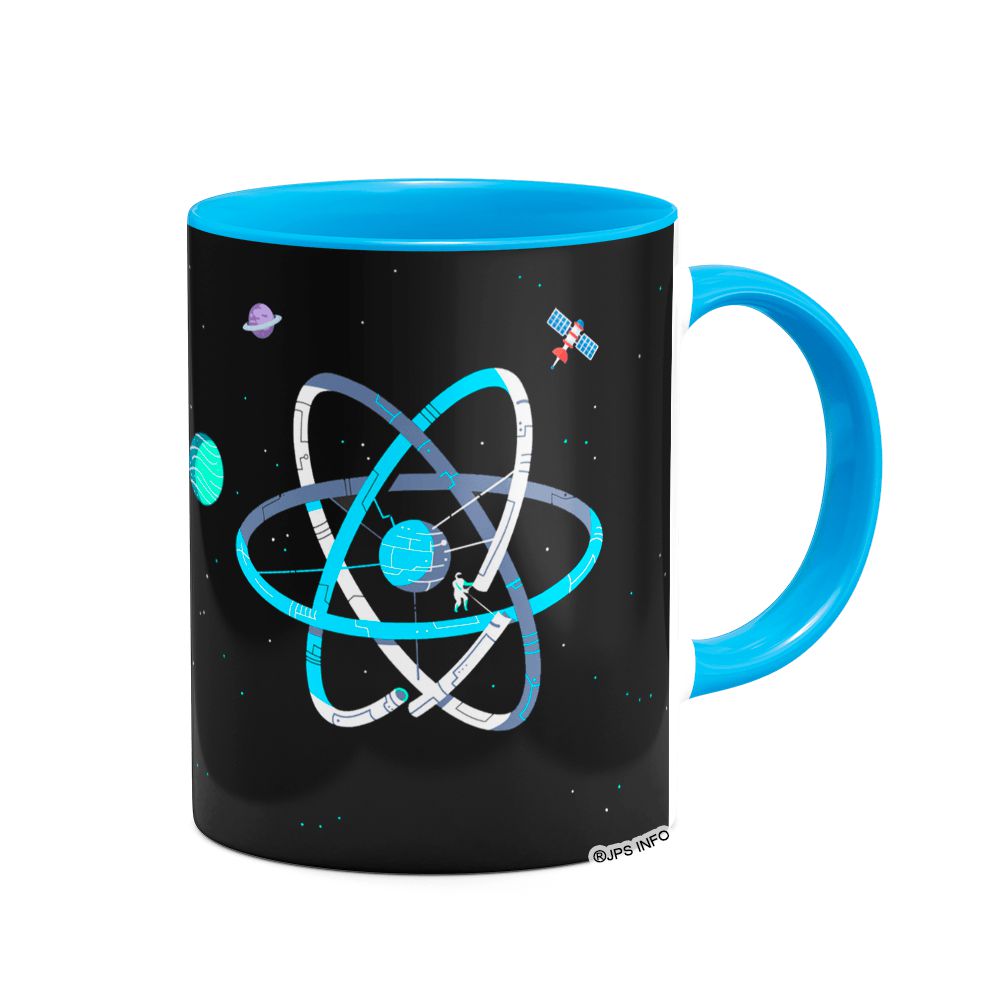 Caneca Dev React JS - Dark B-blue - Fun Geek Store