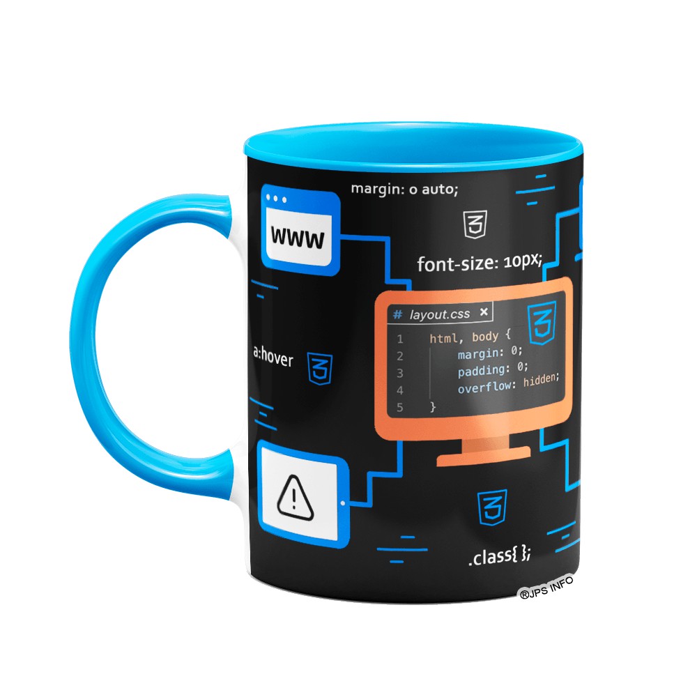 Caneca Dev CSS 3 - Dark B-blue - Fun Geek Store