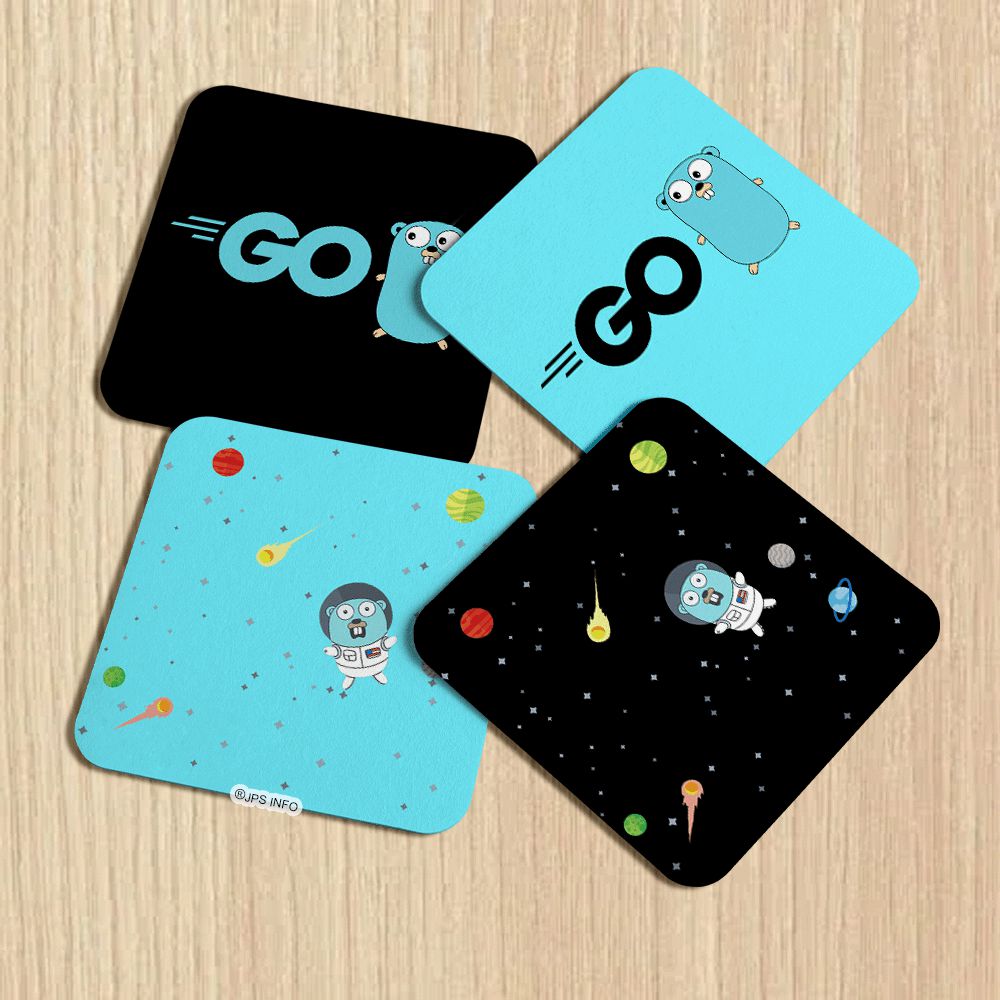 Porta copos DEV - GO Lang - Fun Geek Store