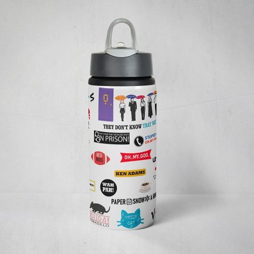 Garrafa Squeeze NK Icons Moments - Friends com nome - Fun Geek Store