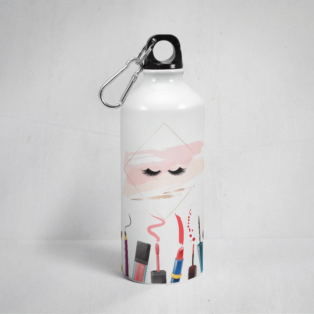 Garrafa Squeeze MQ - Maquiadora - com nome - Fun Geek Store