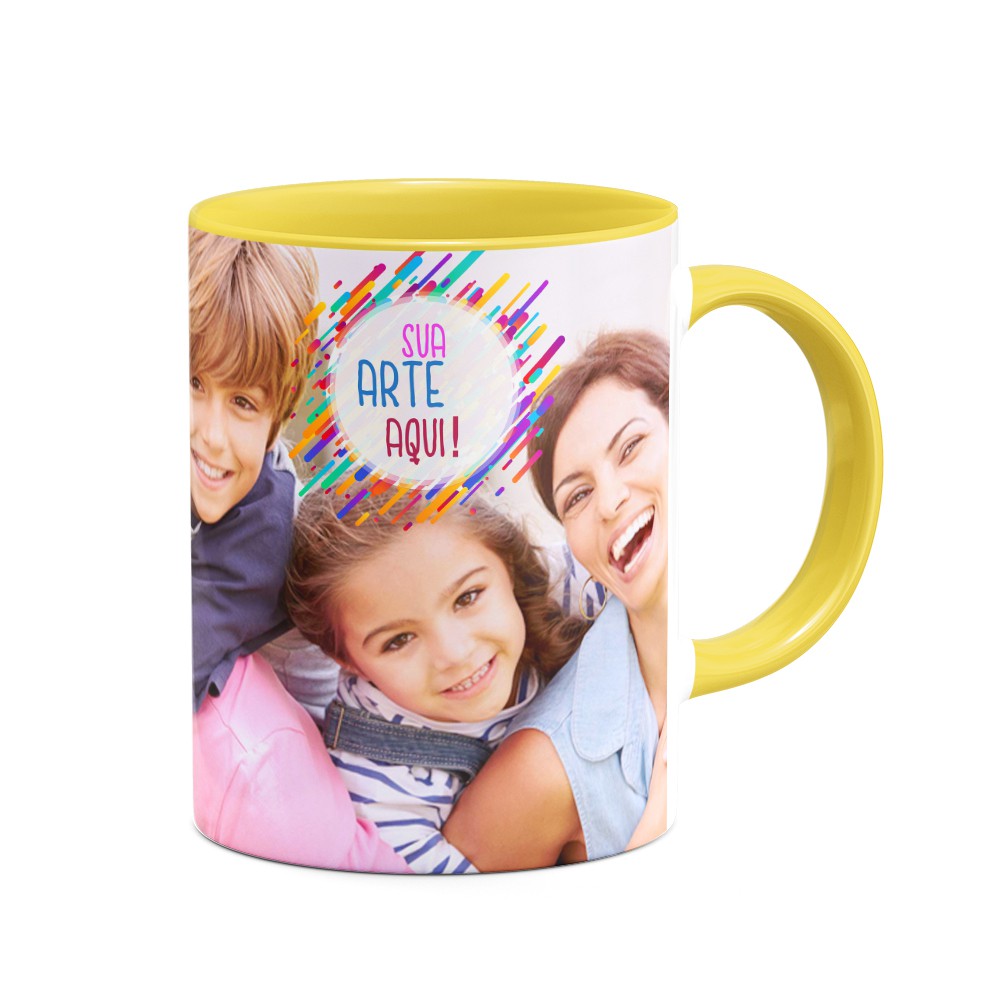 Caneca B-yellow - Personalize - JPS INFO