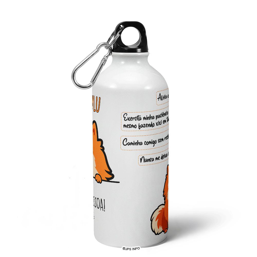 Garrafa Squeeze MQ - Meu Lulu, melhor pessoa! - Fun Geek Store