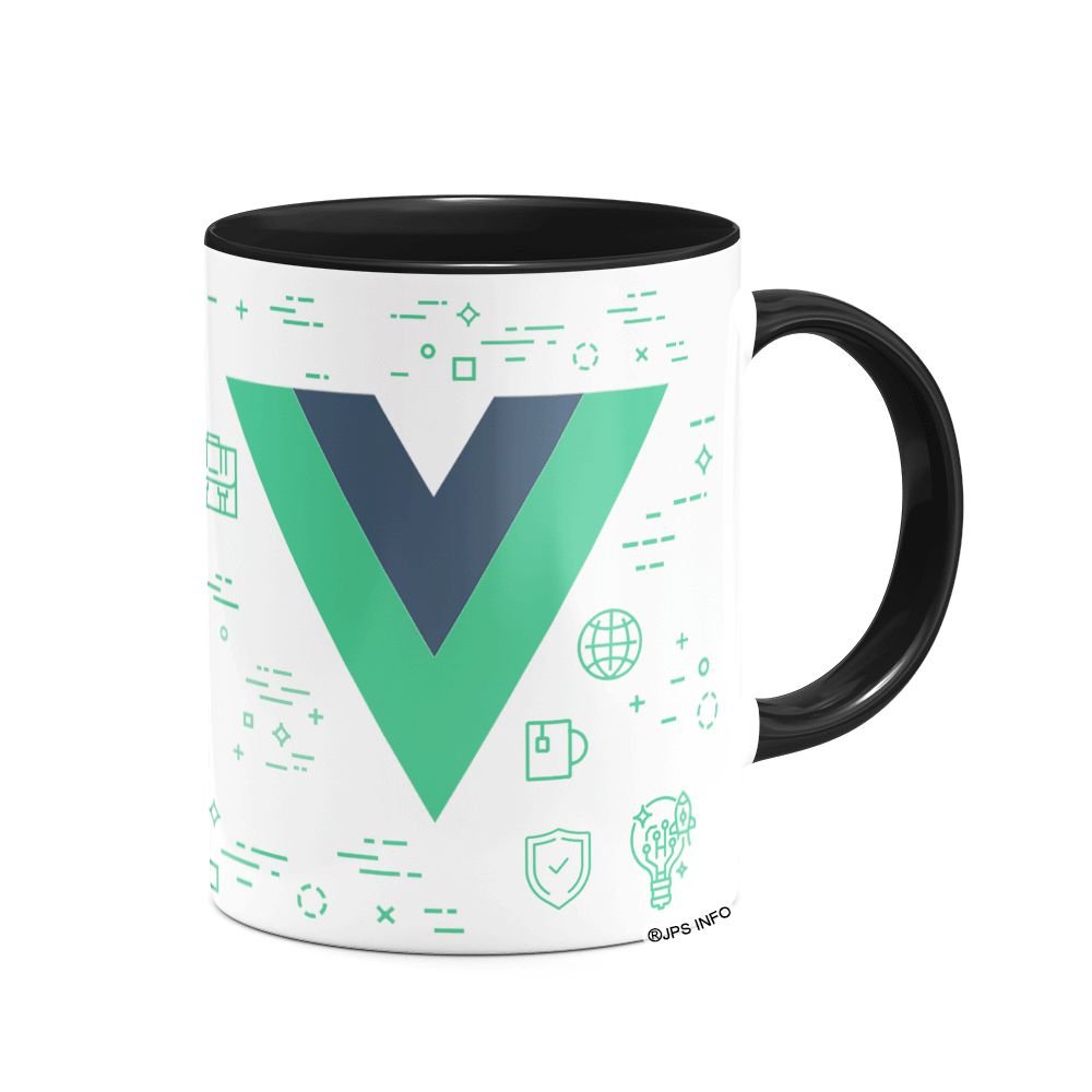 Caneca Dev - Vue JS - B-black - Fun Geek Store