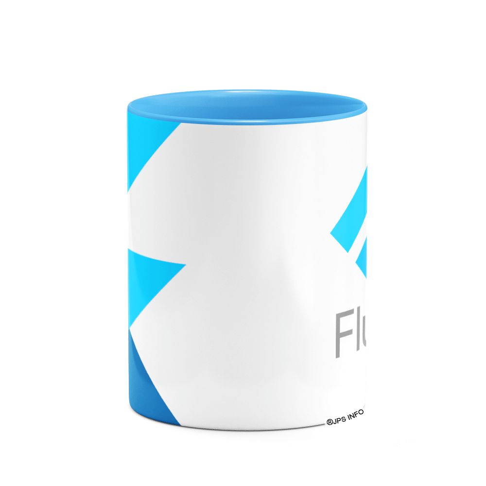 Caneca Dev - Flutter - B-blue - Fun Geek Store