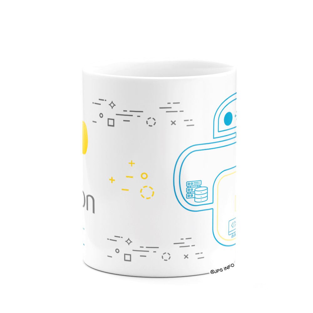 Caneca Dev - Python New - Branca - Fun Geek Store