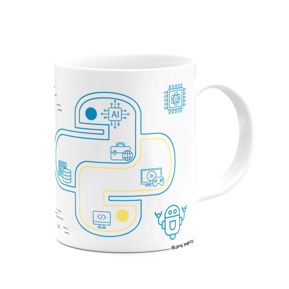 Caneca Dev - Python New - Branca - Fun Geek Store