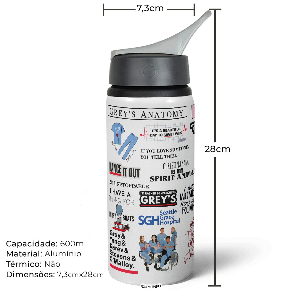 Garrafa Squeeze NK Icons Moments - The office - com nome - Fun Geek Store