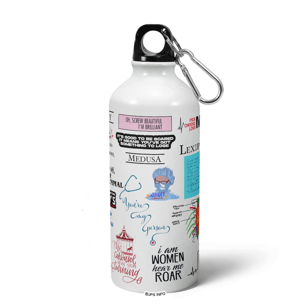 Garrafa Squeeze MQ Icons Moments - The office - com nome - Fun Geek Store