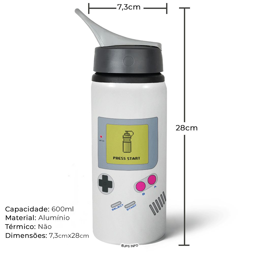 Garrafa Squeeze NK Gamer - Game BottleBoy - Fun Geek Store