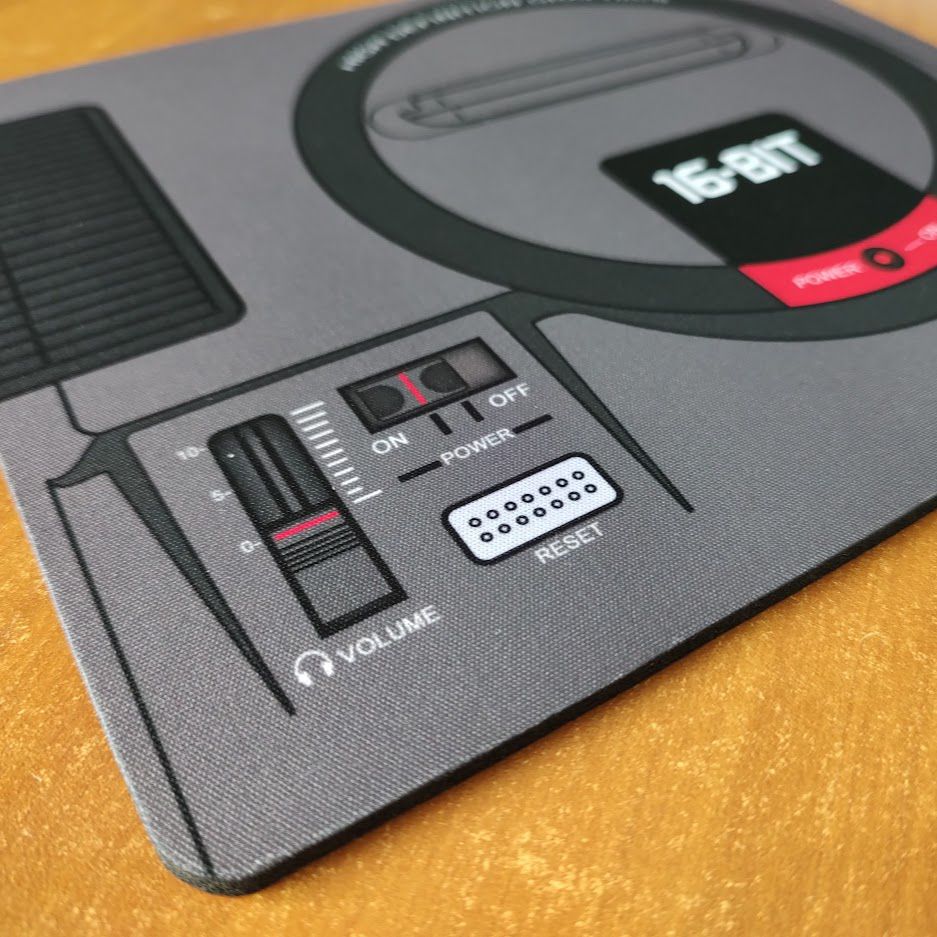 Mouse Pad Gamer - Console retrô mega drive - JPS INFO