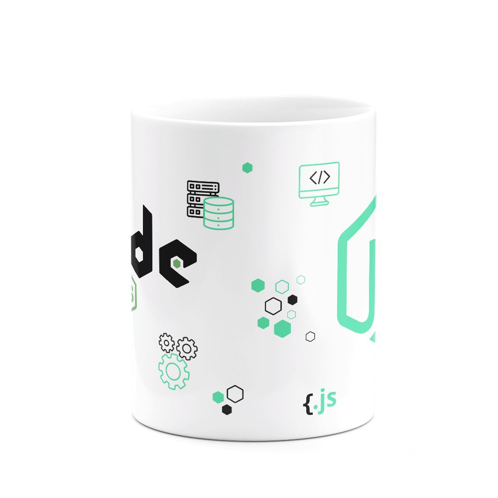Caneca Dev - New Mug Node JS - branca - Fun Geek Store