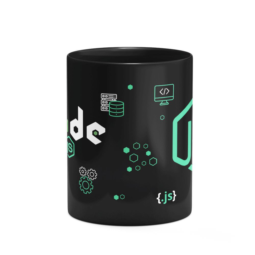 Caneca Dev - New Mug Node JS - preta (Saldo) - Fun Geek Store