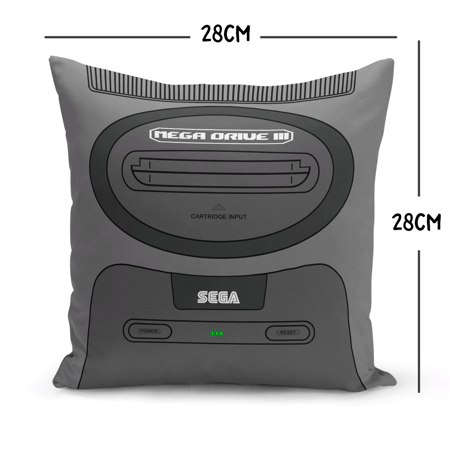 Almofada Gamer - Super console Mega Drive - Fun Geek Store