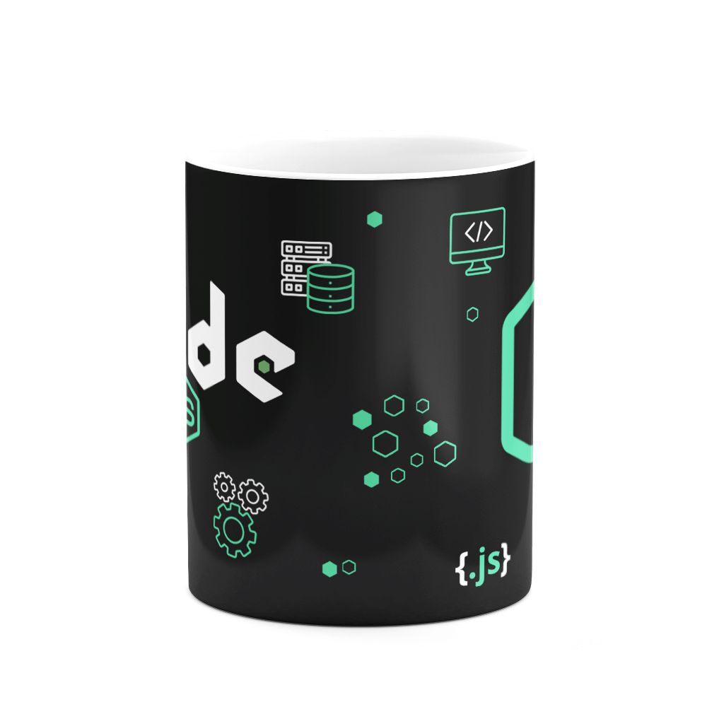 Caneca Dev - New Mug Node JS - B-dark - Fun Geek Store