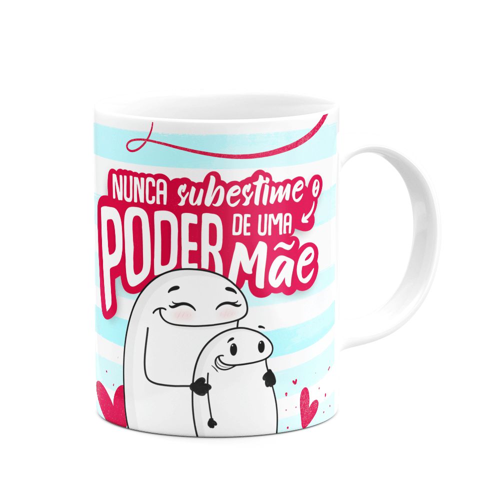 Caneca Flork Mães - Nunca subestime o poder de uma mãe - Fun Geek Store