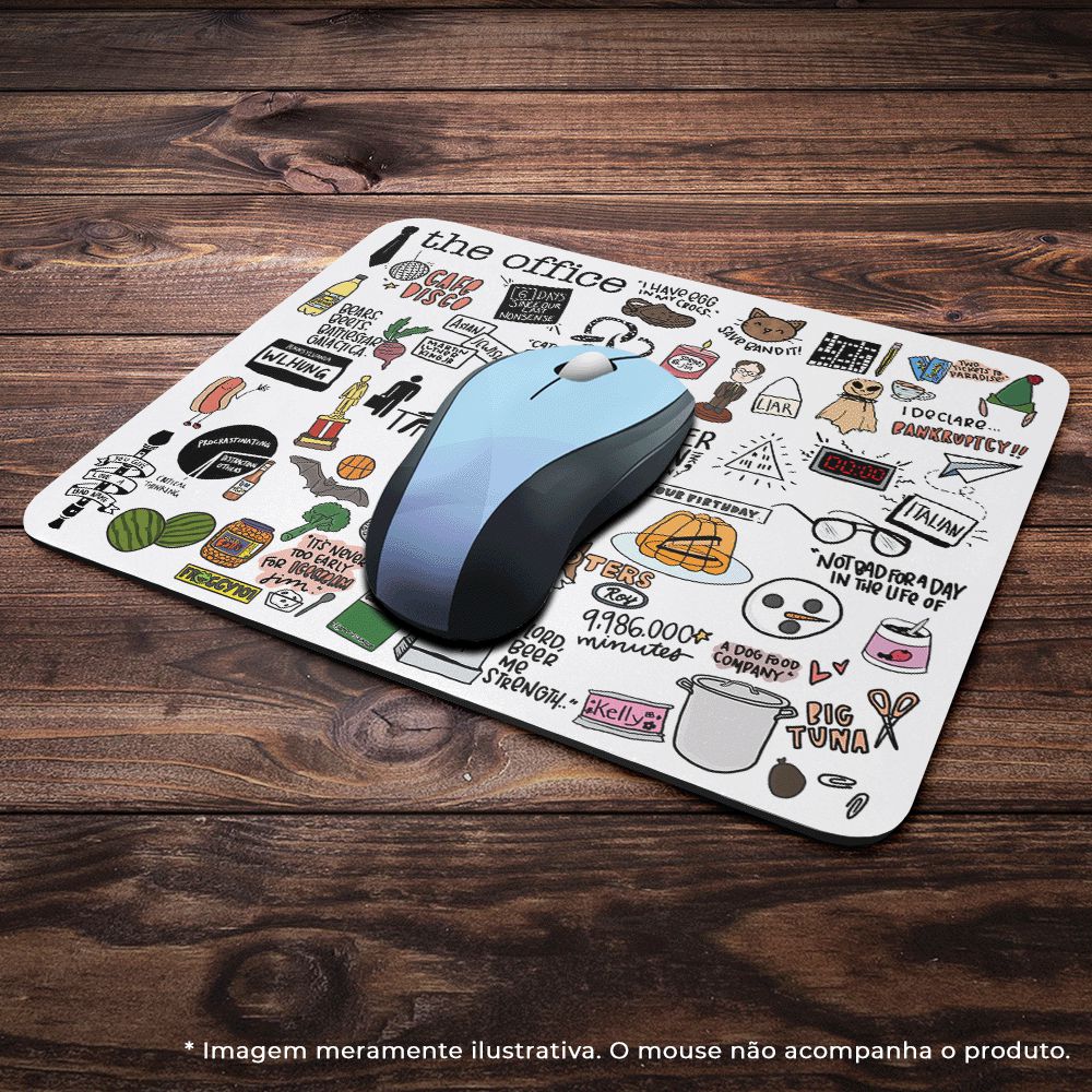 Mouse Pad Geek Icons Moments White - The Office - Fun Geek Store