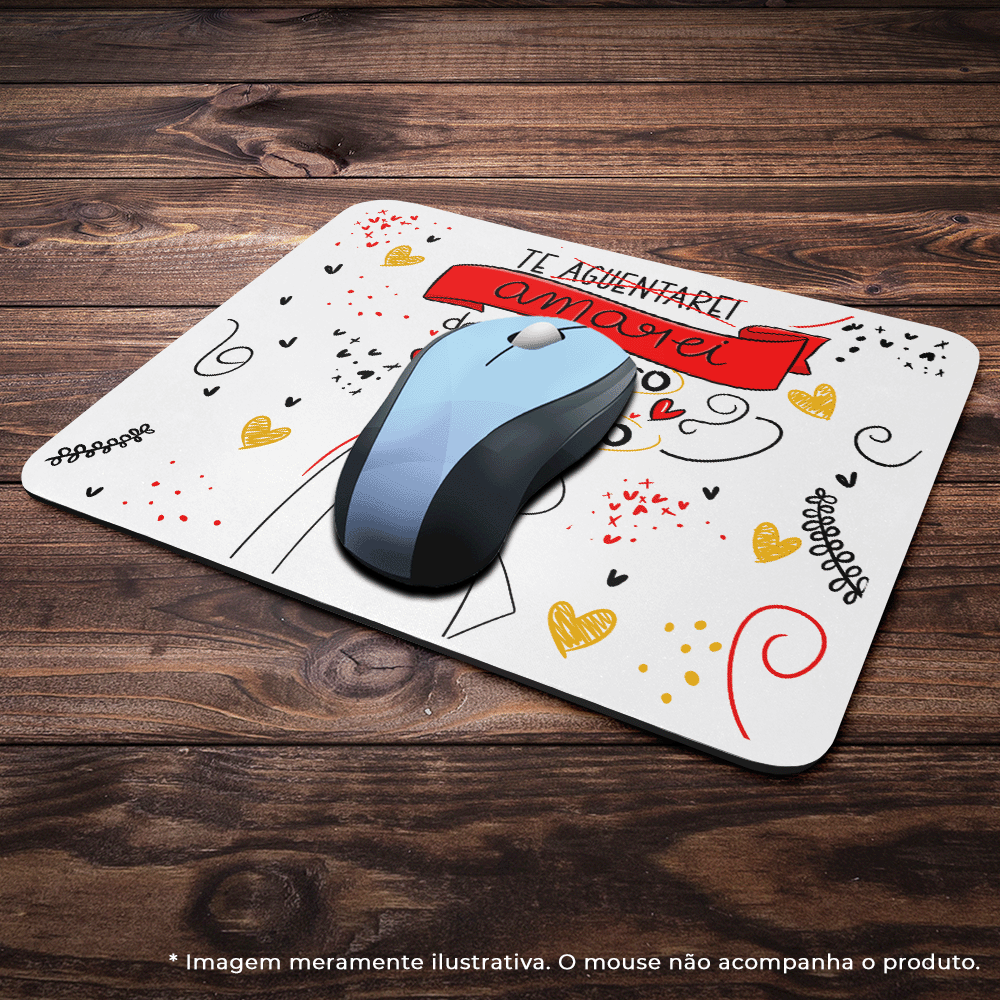 Mouse Pad Flork Namorados - Te amarei de janeiro a janeiro - Fun Geek Store