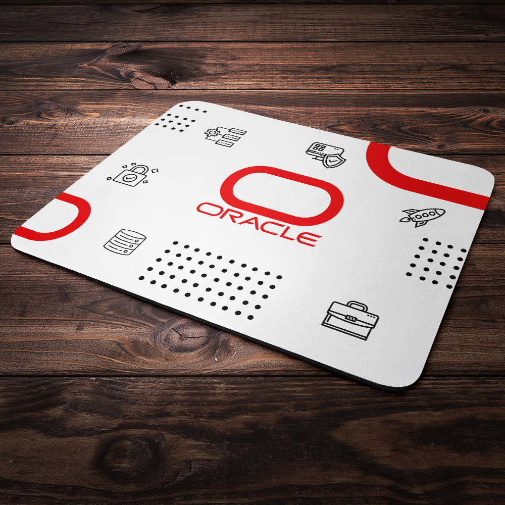 Mouse Pad DEV White de borracha - Oracle - Fun Geek Store