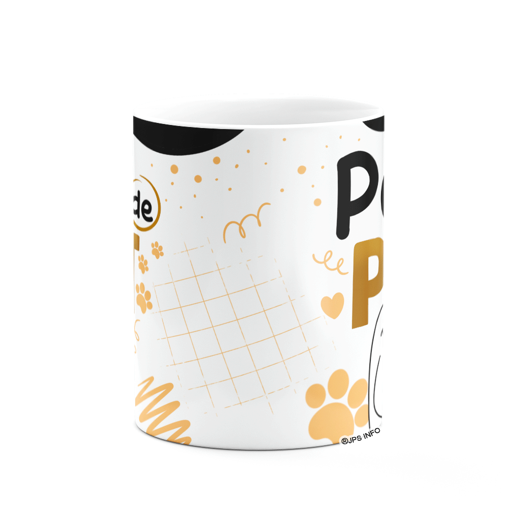 Caneca Flork Dia dos Pais - Pai de pet cachorro - JPS INFO