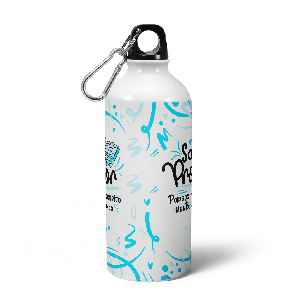 Garrafa Squeeze MQ Flork Profissões - Sou Professor - Fun Geek Store