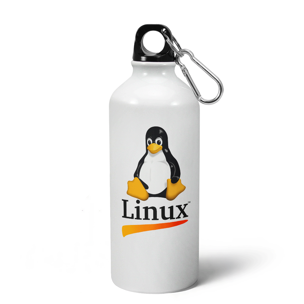 Garrafa Squeeze MQ Geek Linux - Tux Linux - Fun Geek Store