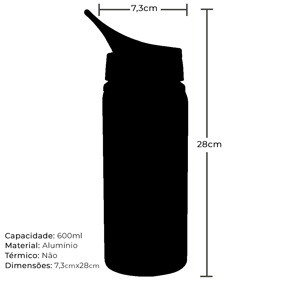 Garrafa Squeeze NK Signos - Ela é de Leão - 600ml - JPS INFO