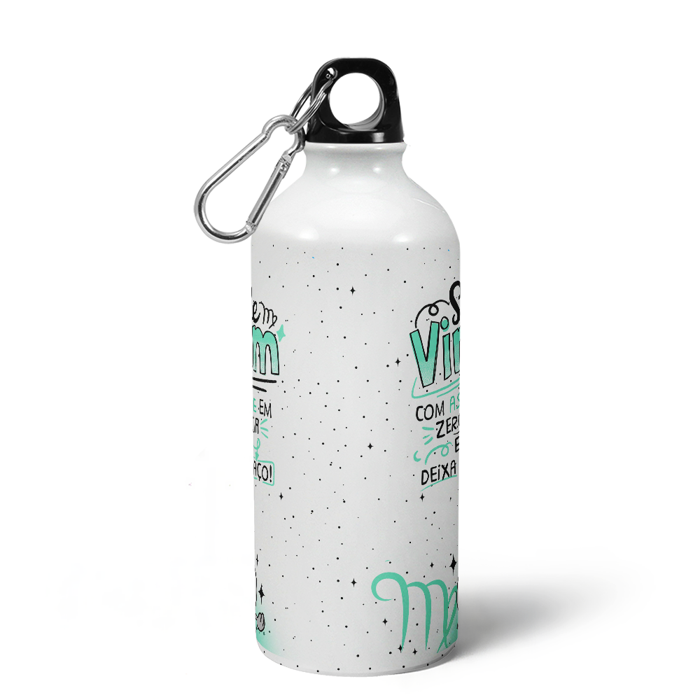 Garrafa Squeeze MQ Funny Signos - Sou de Virgem - 600ml - Fun Geek Store