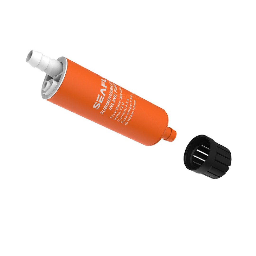 Bomba Submersível Linear Para Água Salgada E Óleo 280 GPH 12V Cabo 5M ...