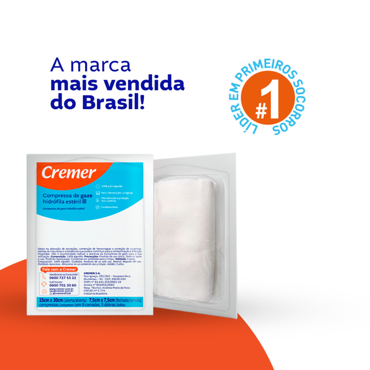 Compressa Estéril Cremer - Supermédica Distribuidora - Supermédica ...