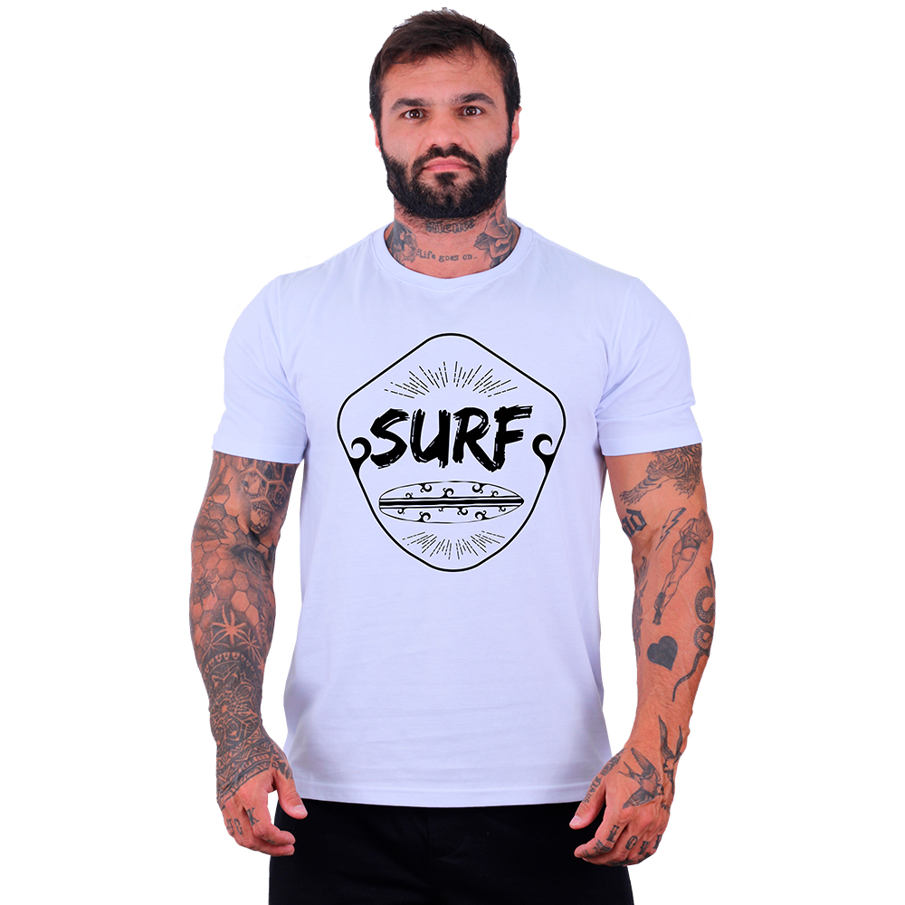 Camiseta Tradicional Masculina Manga Curta MXD Conceito SURF Uma Pranc - MXD Conceito