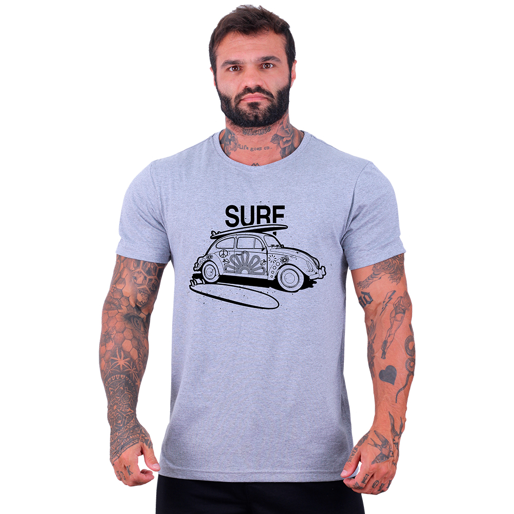 Camiseta Tradicional Masculina Manga Curta MXD Conceito SURF Fusca - MXD Conceito