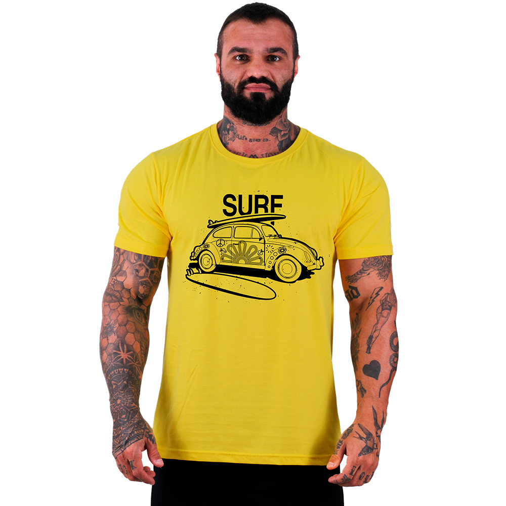 Camiseta Tradicional Masculina Manga Curta MXD Conceito SURF Fusca - MXD Conceito