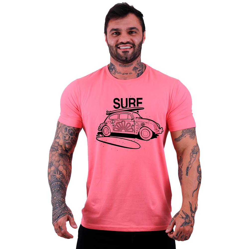 Camiseta Tradicional Masculina Manga Curta MXD Conceito SURF Fusca - MXD Conceito