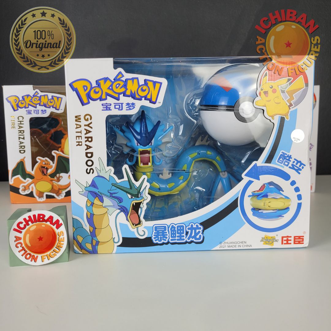 POKÉMON ARTICULADO GYARADOS 100% ORIGINAL LACRADO - ICHIBAN ACTION FIGURES