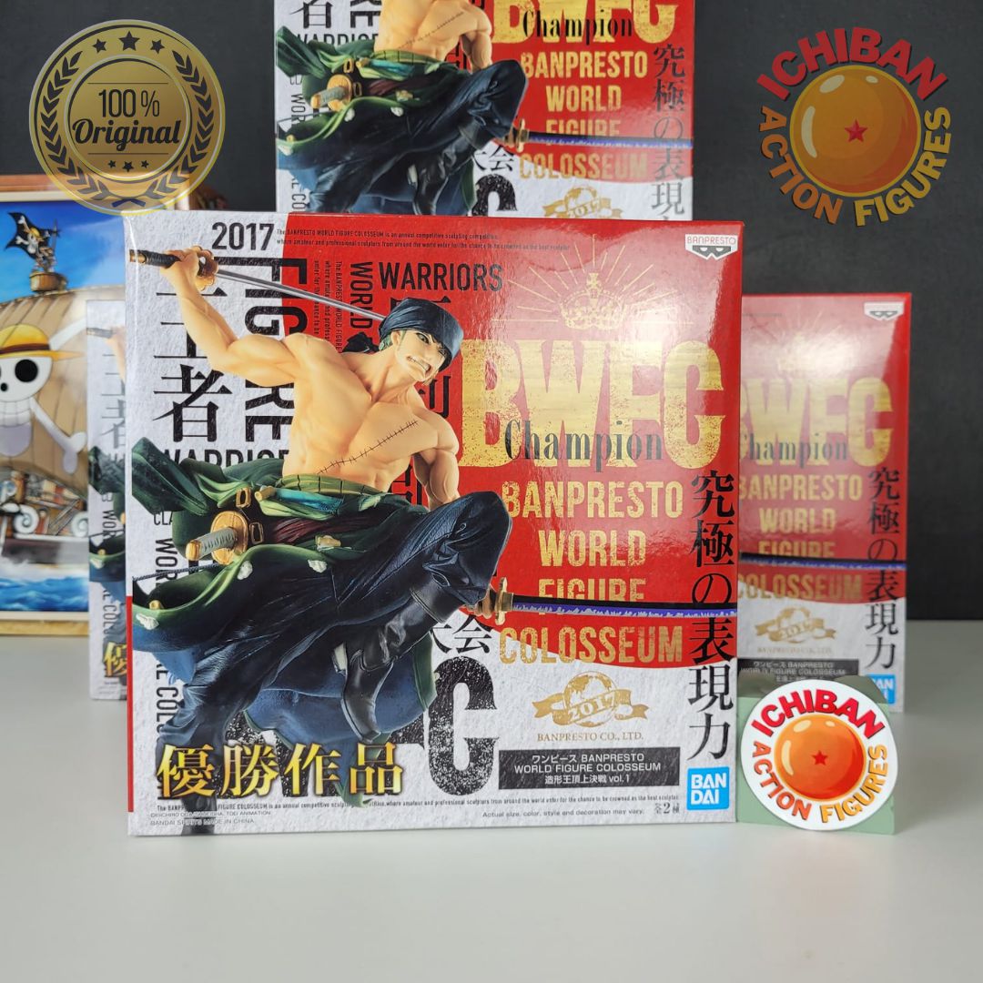 RORONOA ZORO BWFC 100% ORIGINAL LACRADO - ICHIBAN ACTION FIGURES