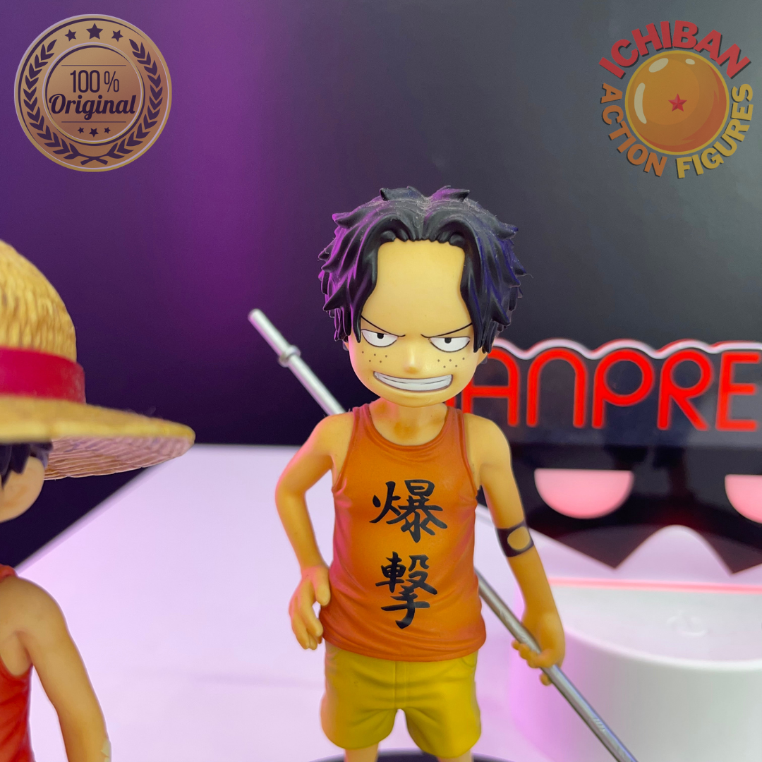 PACK LUFFY KID - ACE KID - SABO KID DXF BANPRESTO 100% ORIGINAL ...