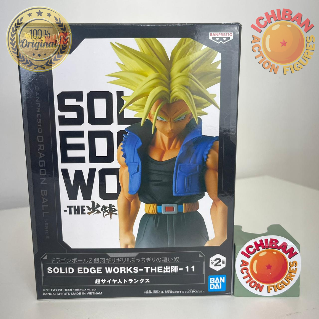 TRUNKS SSJ CABELO GRANDE DRAGON BALL Z SOLID EDGE WORKS BANPRESTO 100% ...