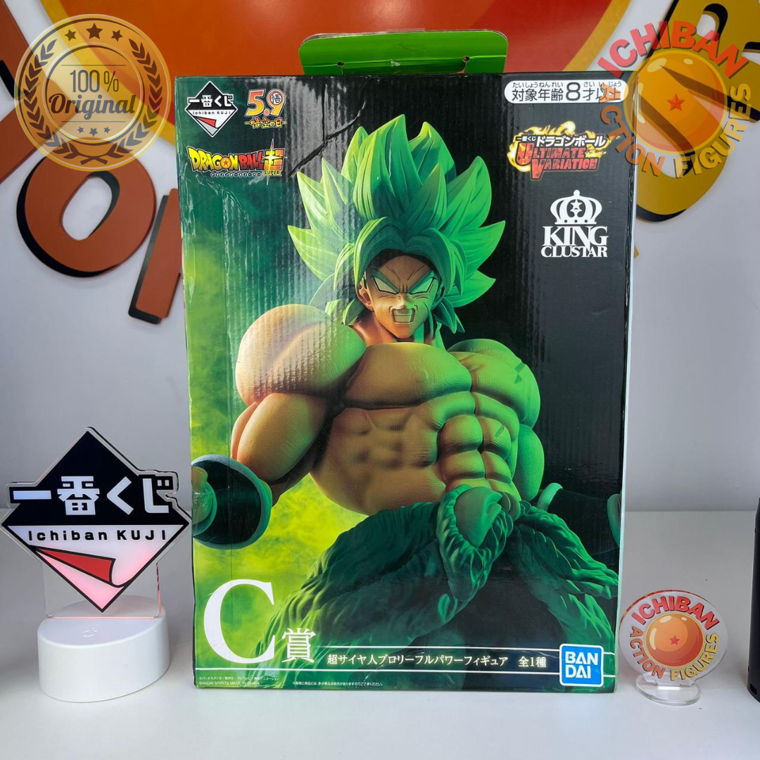 BROLY ULTIMATE VARIATION KING CLUSTAR ICHIBAN KUJI BANDAI LETRA C 100% ORIGINAL LACRADO ...