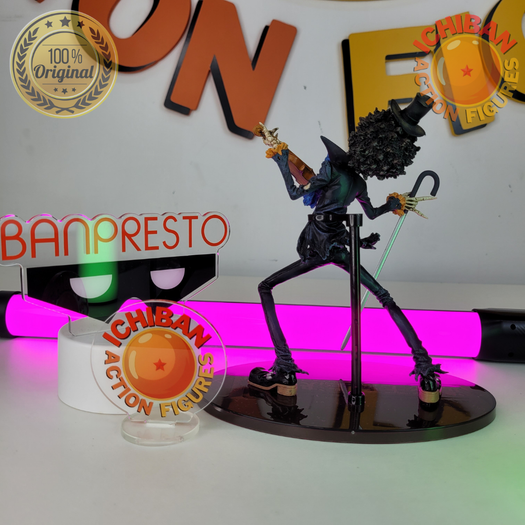 BROOK COM VIOLINO ONE PIECE SCULTURES BANPRESTO 100% ORIGINAL SEM CAIXA ...