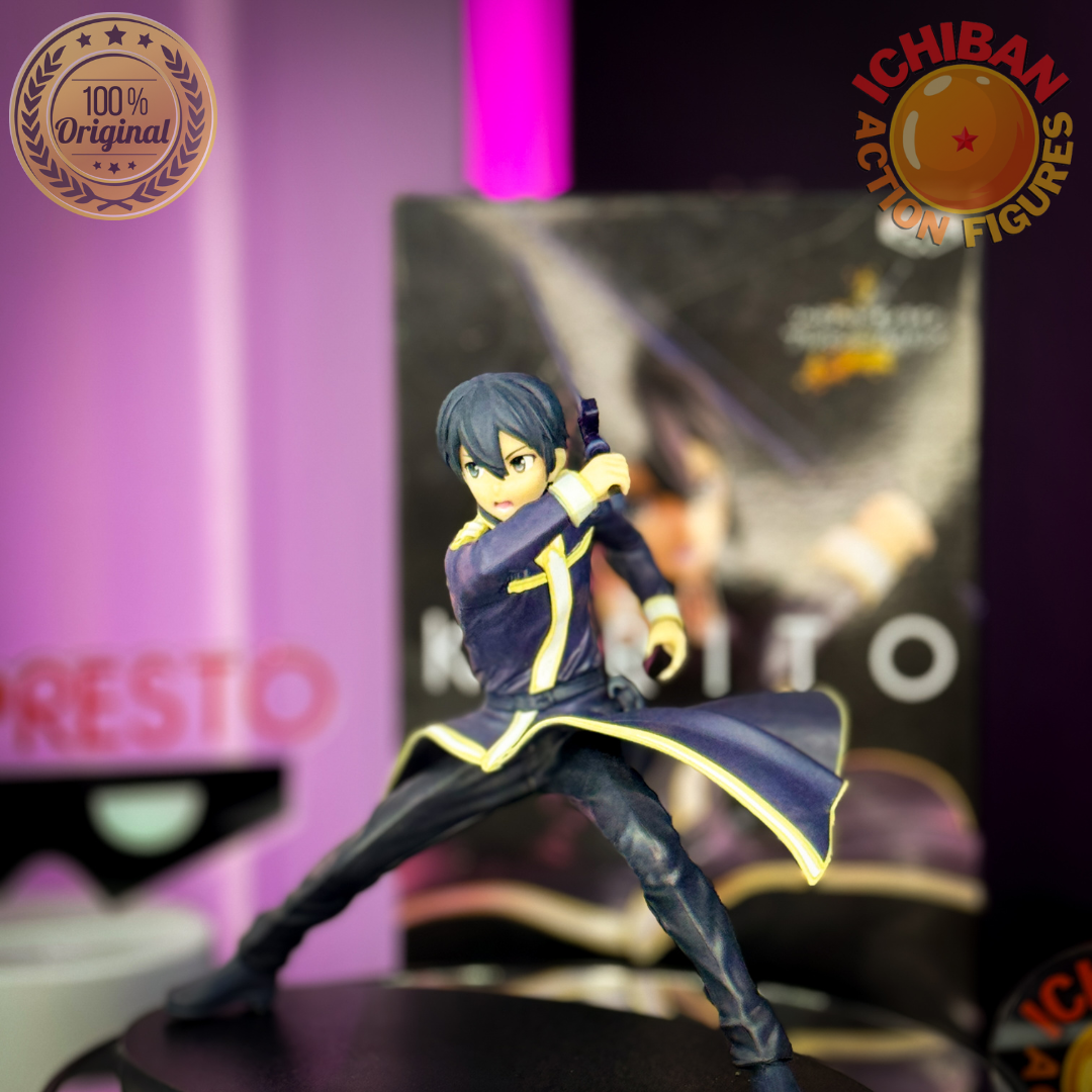 KIRITO SWORD ART ONLINE ALICIZATION EXQ BANPRESTO 100% ORIGINAL COM CAIXA - ICHIBAN ACTION FIGURES