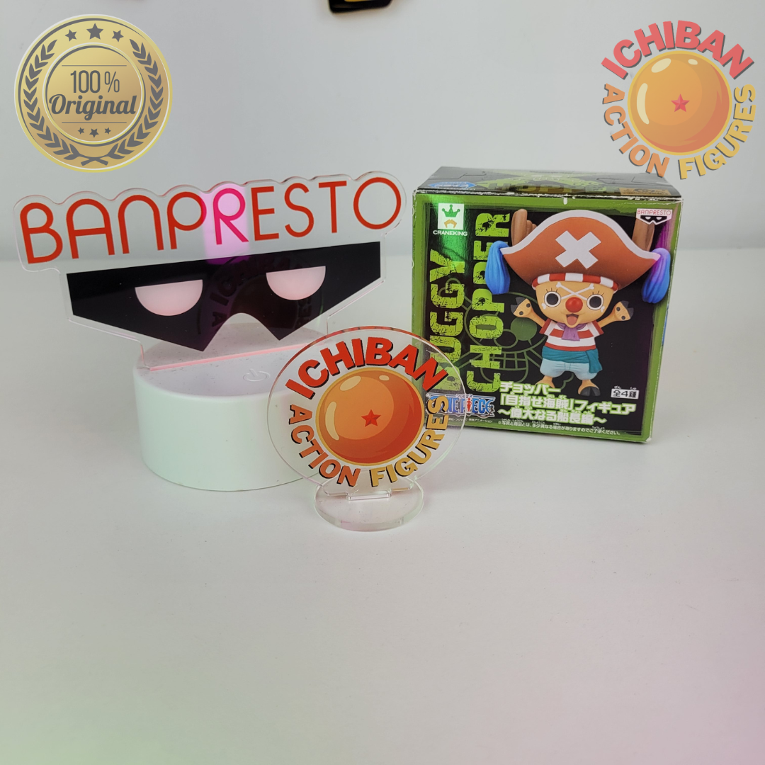 TONY TONY CHOPPER COM ROUPA DO BUGGY ONE PIECE CHOPPER BUGGY BANPRESTO ...