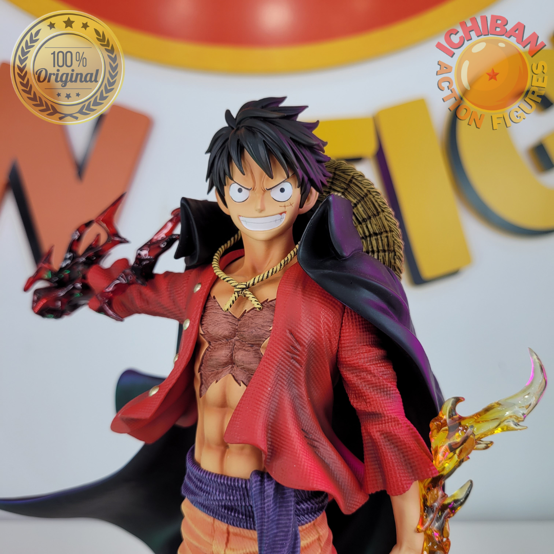 MONKEY D. LUFFY ONE PIECE DE CAPA HAKI VERMELHO VER.2 LX STUDIOS 100% ...