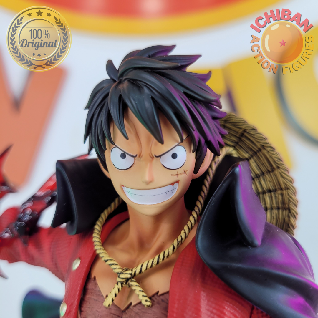 MONKEY D. LUFFY ONE PIECE DE CAPA HAKI VERMELHO VER.2 LX STUDIOS 100% ...