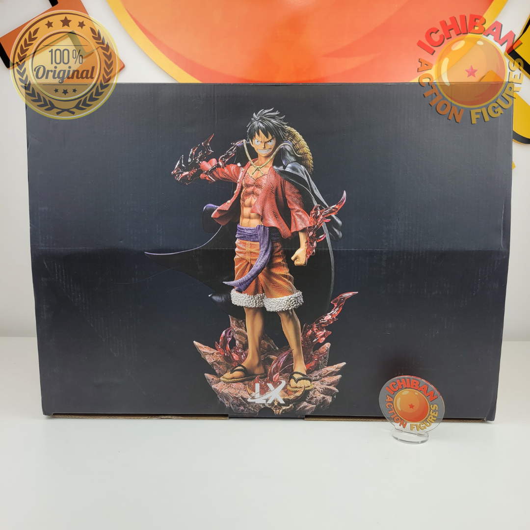 MONKEY D. LUFFY ONE PIECE DE CAPA HAKI VERMELHO VER.2 LX STUDIOS 100% ...