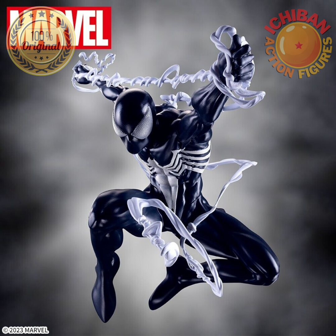 SPIDER MAN MARVEL COMICS BLACK-COSTUME LUMINASTA SEGA 100% ORIGINAL ...