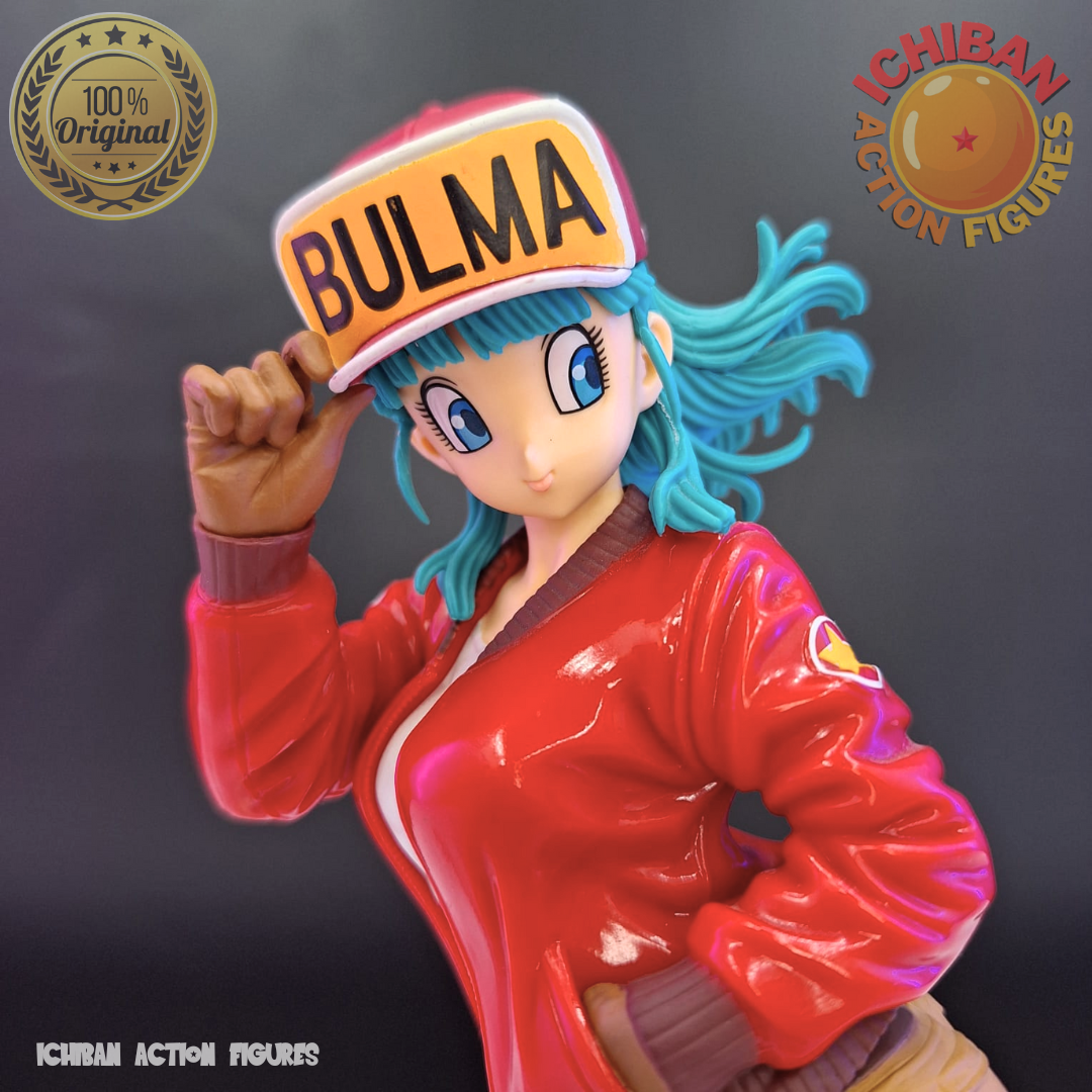 BULMA JAQUETA VERMELHA DRAGON BALL GLITTER AND GLAMOURS BANPRESTO 100% ...