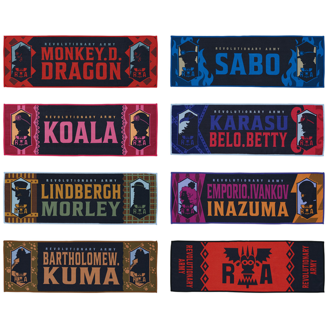 TOALHA BARTHOLOMEW KUMA REVOLUTIONARY ARMY ONE PIECE ICHIBAN KUJI LETRA ...