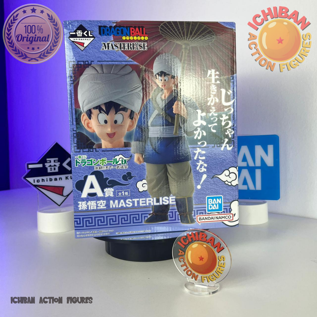SON GOKU DE TURBANTE DRAGON BALL MASTERLISE ICHIBAN KUJI LETRA A BANDAI 100% ORIGINAL LACRADO ...