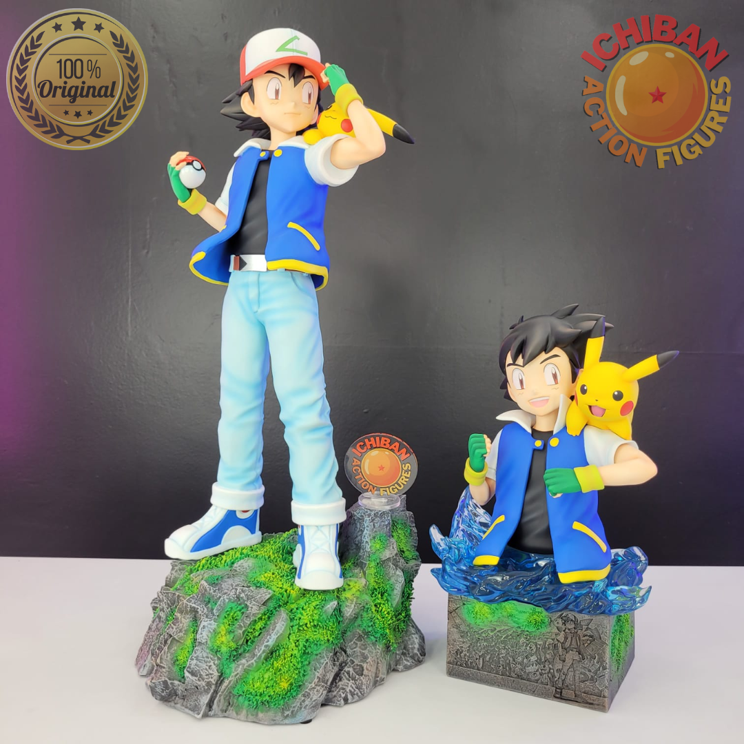 ASH KETCHUM POKÉMON IP MUSEUM STUDIO 1/3 100% ORIGINAL - ICHIBAN ACTION ...